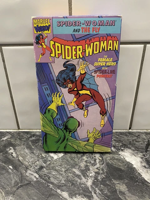 SPIDER WOMAN AND the Fly VHS 1991 Tape Marvel Video! Superhero Vintage ...