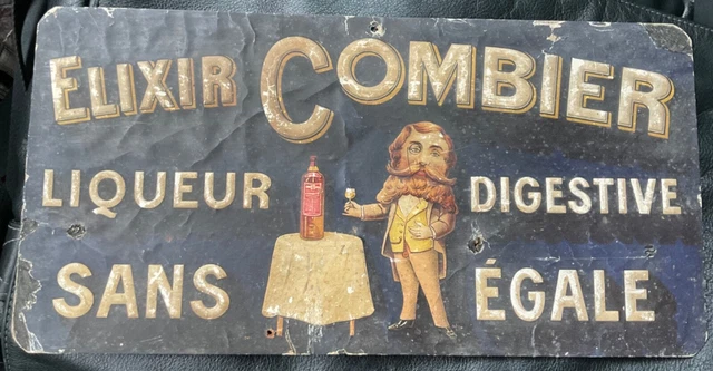 CARTON PUBLICITAIRE ÉLIXIR Combier Liqueur Digestive Sans Égale 1852 ...