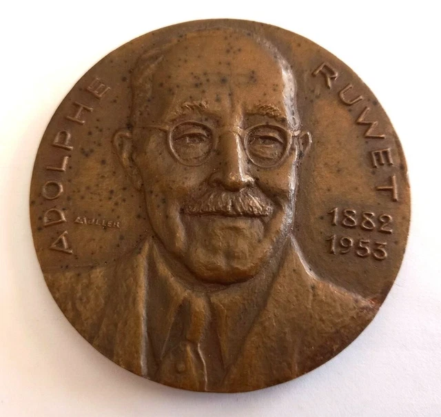 MEDAILLE BRONZE ADOLPHE Ruwet Chantier Naval Et Inductriel Du Congo ...