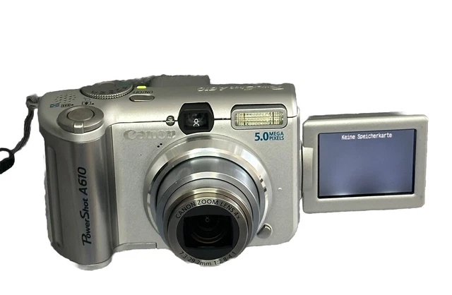 CANON POWERSHOT A610 5.0 MP 4x opt. zoom Digitalkamera digital camera ...