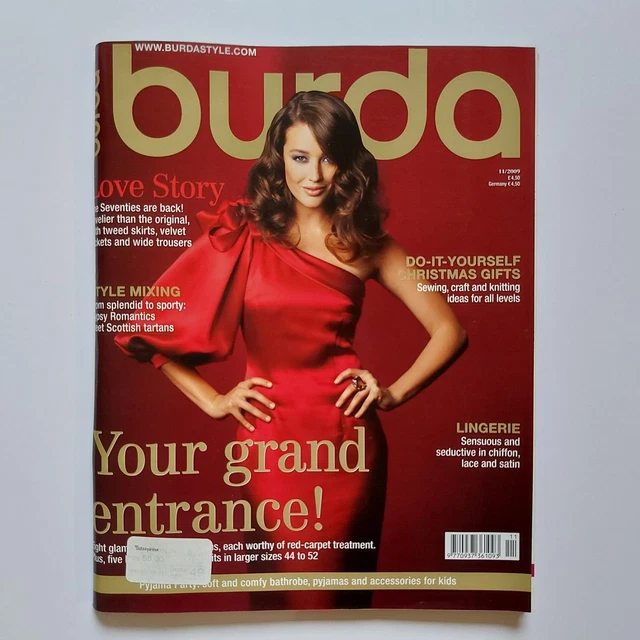 BURDA STYLE MAGAZINE 11 2009 With UNCUT Lingerie And Seventies Sewing burda-style-magazine-11-2009-with-uncut-lingerie-and-seventies-sewing