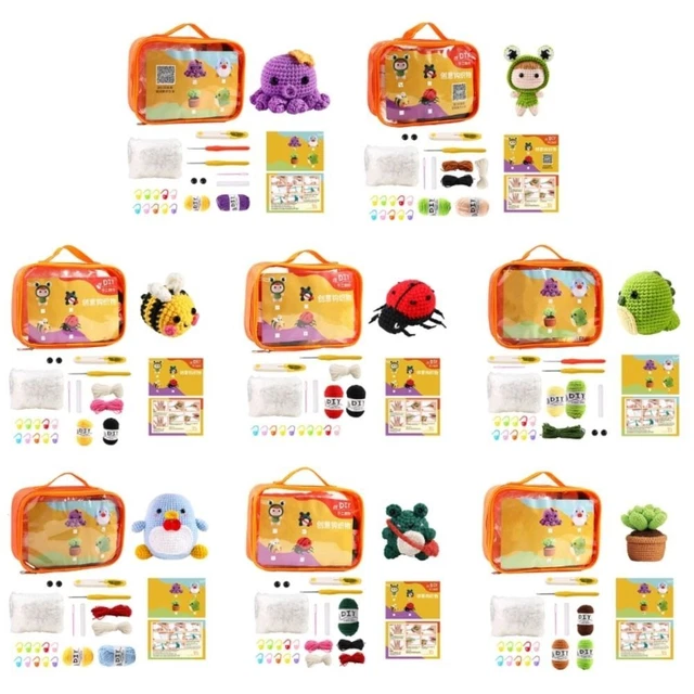 HANDMADE KNITTING KITS Step-by-Step Doll Crochet Kit DIY Knitting for ...