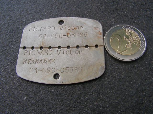 FRENCH ARMY ID Plate Algerian War Date 1961 (c48) $15.07 - PicClick CA