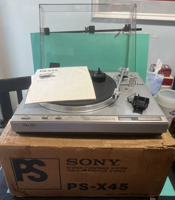 VINTAGE SONY PS-X45 Stereo Turntable System Record Player Tested READ ...