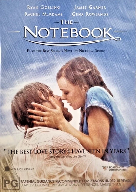 THE NOTEBOOK (DVD, 2004) Ryan Gosling, Rachel McAdams, Region 4 PAL ...