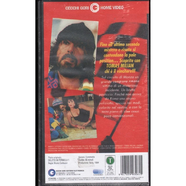 DELITTO IN FORMULA Uno 1 VHS Bruno Corbucci Univideo - 3261 Sigillato ...