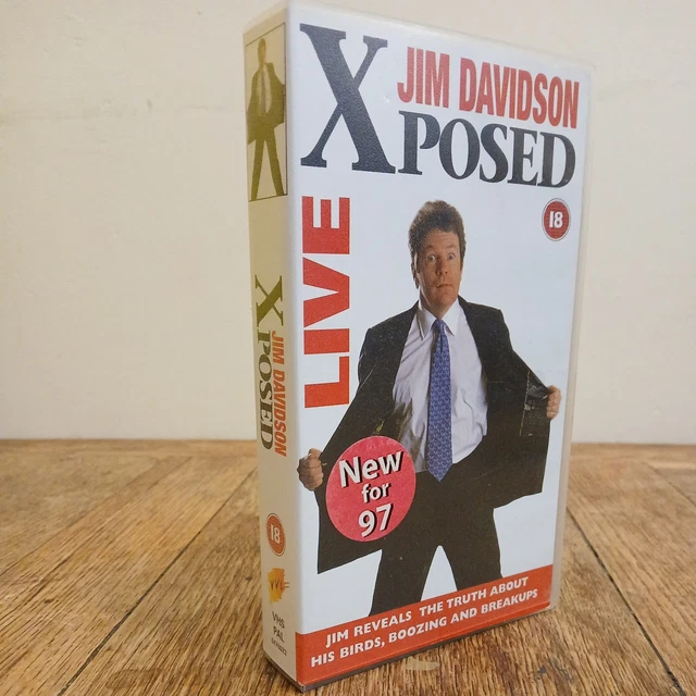 JIM DAVIDSON X-posed VHS, 1997 live stand up comedy £4.56 - PicClick UK