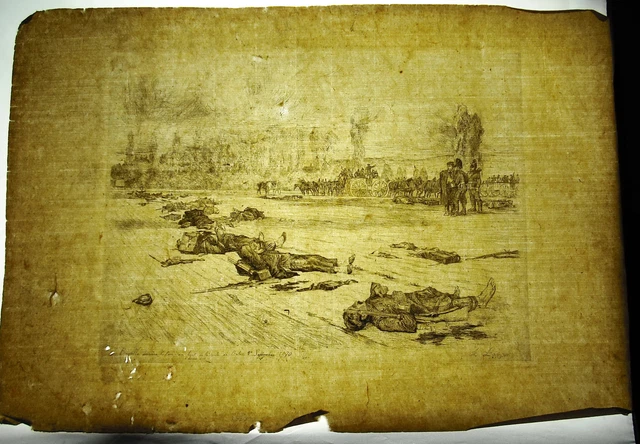 AUGUSTE ANDRÉ LANÇON guerre franco-prussienne Bataille de Bazeilles 1 ...
