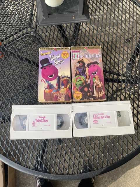 LOT DE BANDES BARNEY 2 VHS spectacle de talents pour enfants et once ...