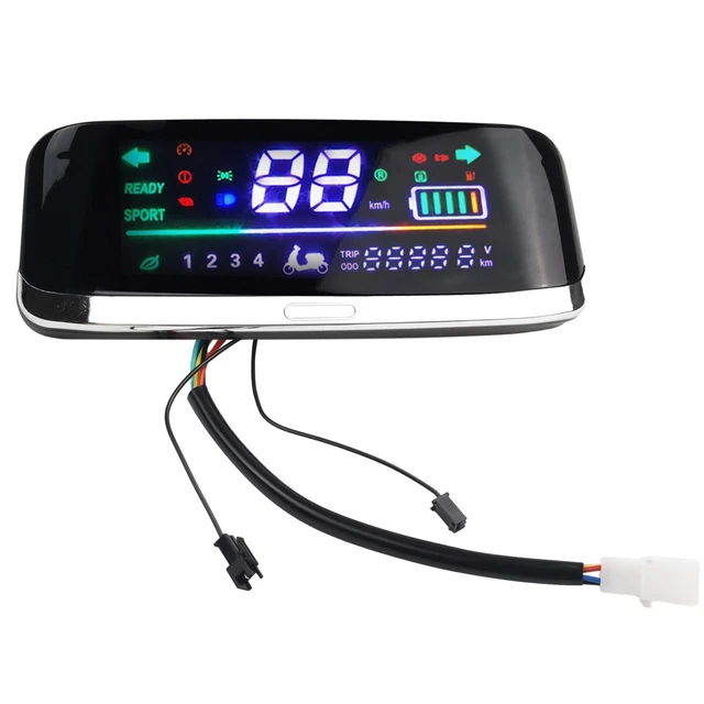 WIDE LCD DISPLAY for Electric Tricycles and Vehicles 48 72V Easy to ...