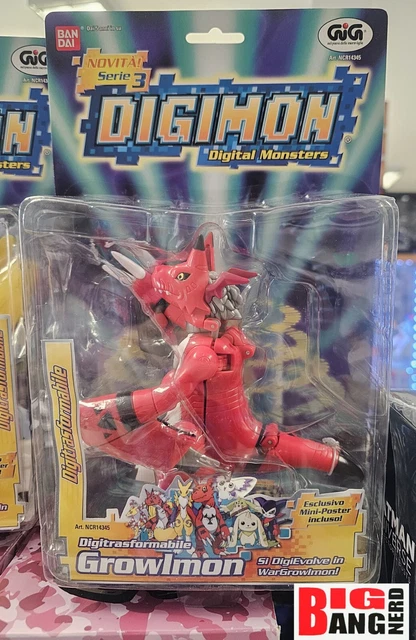 DIGIMON DIGIVOLVING LIMITED Edition figure GROWLMON WARGROWLMON Sealed ...