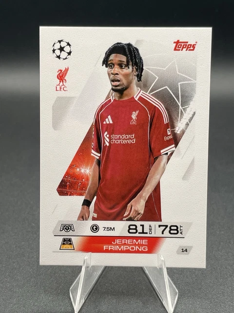 JEREMIE FRIMPONG TOPPS Match Attax 2025/2026 Liverpool 25/26 # 14 £0.99 ...