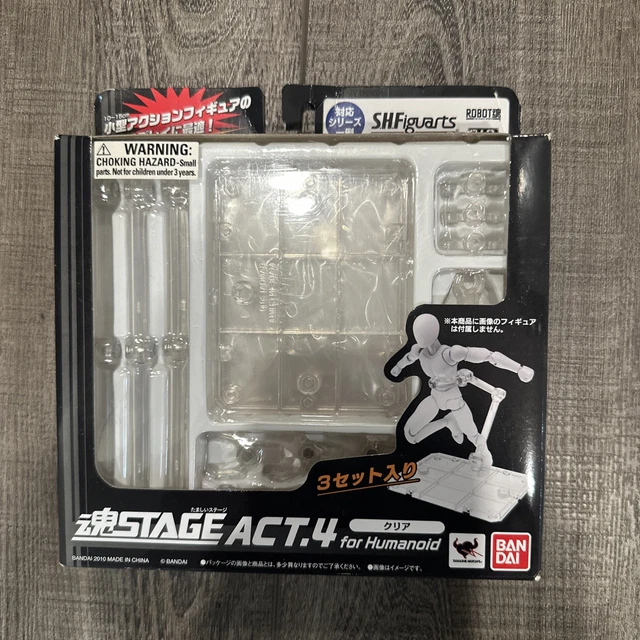 BANDAI TAMASHII NATIONS Stage Act. 4 for Humanoid Stand Support (Clear ...