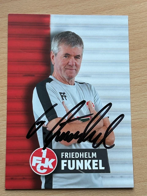 FRIEDHELM FUNKEL 1. FC Kaiserslautern Autogrammkarte original signiert ...