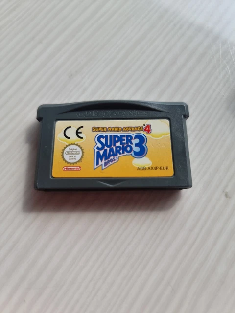 GENUINE GAME BOY Advance Super Mario Advance 4 Super Mario Bros 3 GBA ...