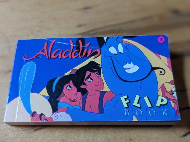 VINTAGE WALT DISNEY S Aladdin Moving Picture Flip Book 5 00 PicClick VINTAGE WALT DISNEY S Aladdin Moving Picture Flip Book 5 00 PicClick