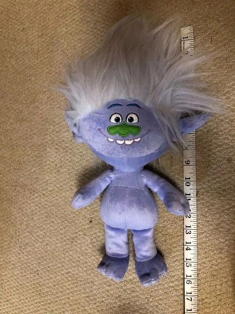 NEW OFFICIAL 14& Dreamworks Trolls Guy Diamond Troll Plush Soft Toy £4. ...