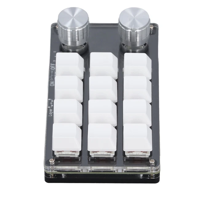 12 KEYS KEYBOARD Programmable Mechanical Keyboard With 2 Adjustment £23 ...