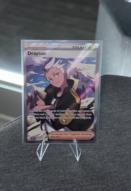 DRAYTON #232/191 POKEMON Sv08: Surging Sparks - FULL ART RARE - NEAR ...