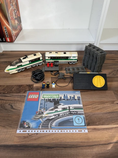 LEGO 9V ZUG Set 4511 High Speed Train inkl Anleitung Funktioniert! 2003 ...