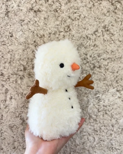 JELLYCAT LITTLE SNOWMAN - 18cm Rare Collectable Cute Toy New With Tags ...
