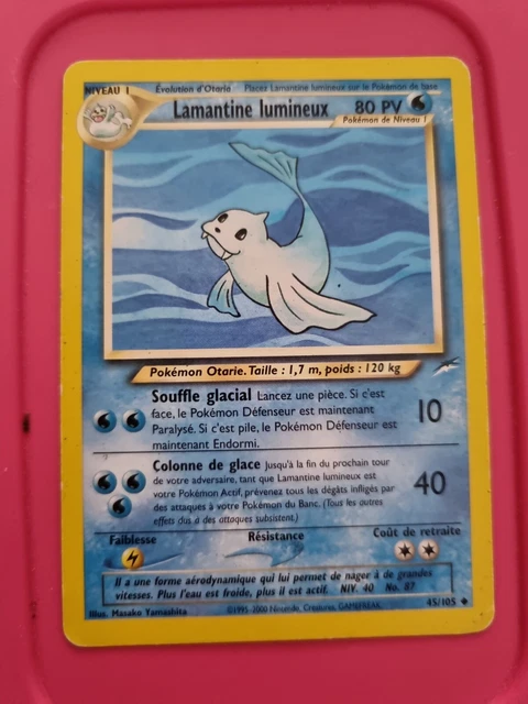 CARTE POKEMON LAMANTINE Lumineux 45/105 - Neo Destiny - Wizards EUR 3 ...