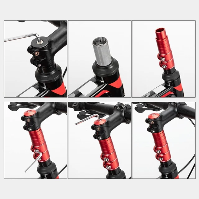 SECURE DUAL SCREW Locking Bicycle Stem Raiser for Intense Riding ...