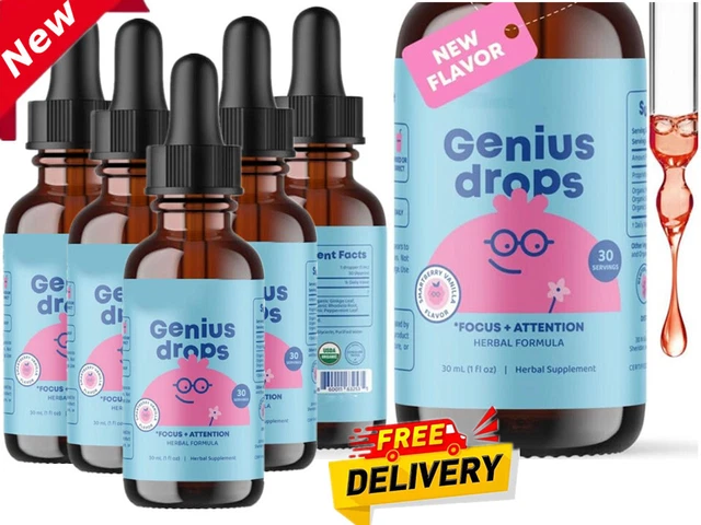 GENIUS LEAP CHILDREN'S Drops - Zeolite Detox for Speech Delays Therapy ...