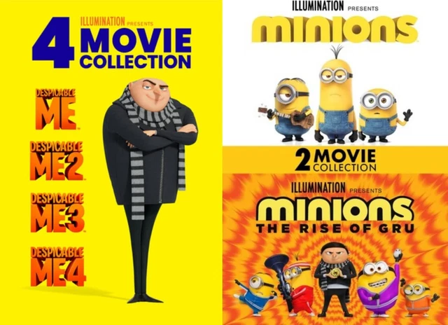 DESPICABLE ME AND Minions: Complete 6 Movie DVD Collection - Desp £112. ...