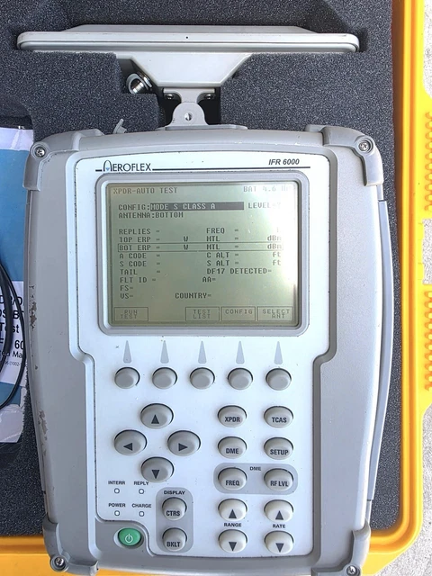 VIAVI AEROFLEX IFR-6000 Transponder/DME/TCAS Multifunction Avionics ...