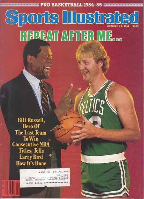 1984 LARRY BIRD & BILL RUSSELL - BOSTON CELTICS - "Sports Illustrated ...