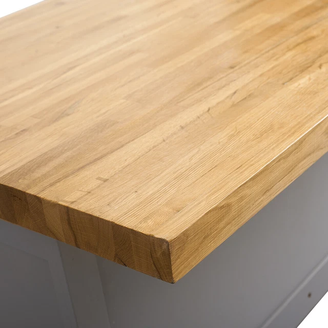 SOLID OAK WOOD Kitchen Worktop Desktop Countertop Workstation Unoiled ...