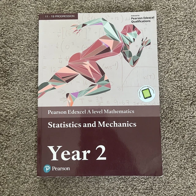 PEARSON EDEXCEL A Level Mathematics Statistics & Mechanics Maths Year 2 ...