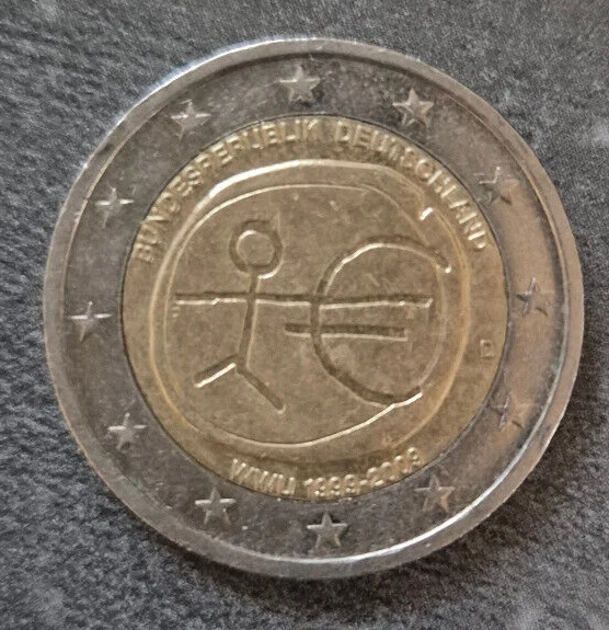 2 EURO MÜNZE Strichmännchen WWU 1999-2009 (D) Bundesrepublik Deutschland EUR 299,99 - PicClick DE