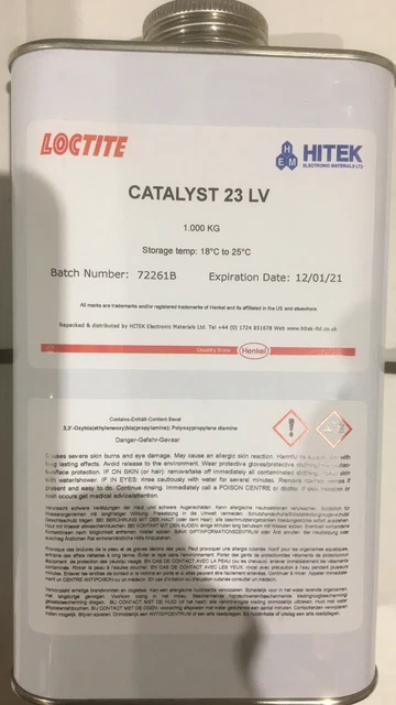 LOCTITE CATALYST 23LV Epoxy Hardener 1kg £14.99 - PicClick UK