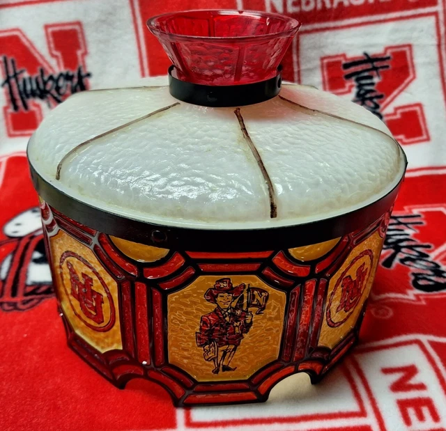 EXTREMELY RARE LATE 1960'S Harry Husker Lampshade Nebraska Football ...