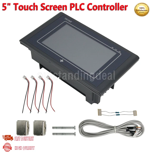 PLC PROGRAMMABLE LOGIC Controller 5" HMI Touch Screen For Automation Control EUR 127,71 ...