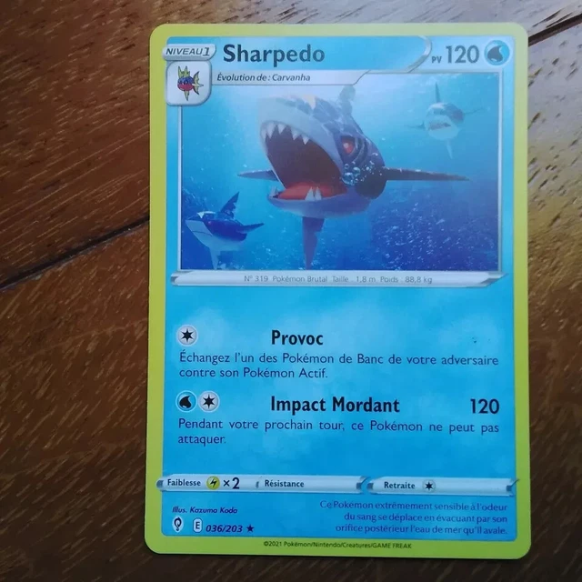 CARTE POKEMON TCG - Sharpedo 036/203 Évolution Céleste neuve fr EUR 1,75 - PicClick FR