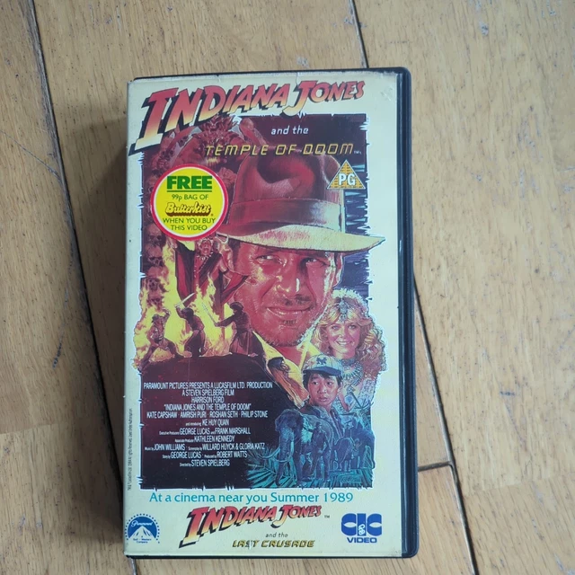 INDIANA JONES AND the Temple of Doom CIC UK PAL VHS VIDEO £9.73 ...