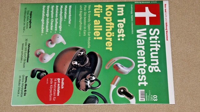 STIFTUNG WARENTEST 03 /2025 März wie neu Test Zeitschrift Ratgeber ...