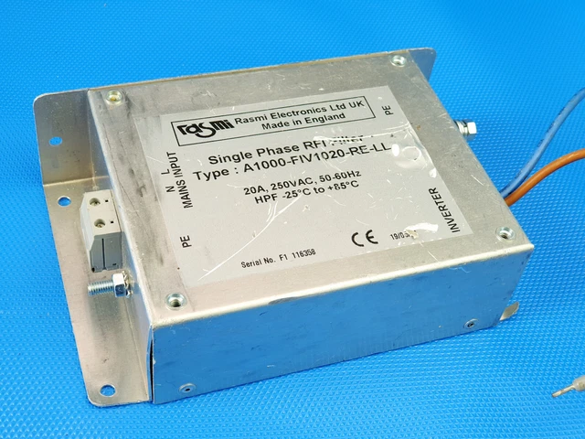 RASMI A1000-FIV1020-RE-LL RFI Filter 20A 250VAC EUR 37,99 - PicClick DE