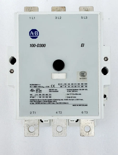 ALLEN BRADLEY CONTACTOR 100-D300 208...277V Coil $999.00 - PicClick