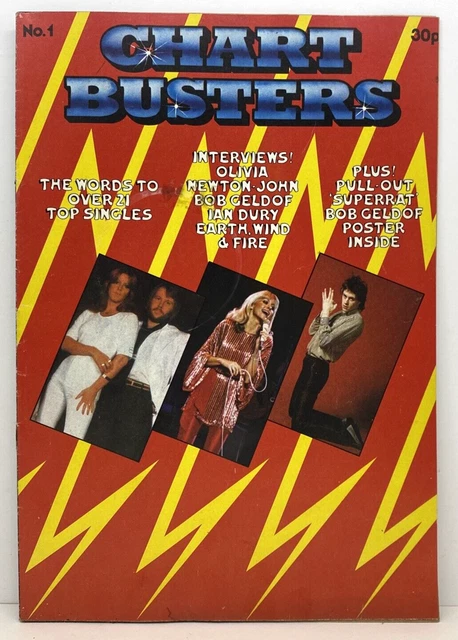VINTAGE CHART BUSTERS MAGAZINE No1 VERY RARE 1978 - EXCELLENT COMPLETE ...