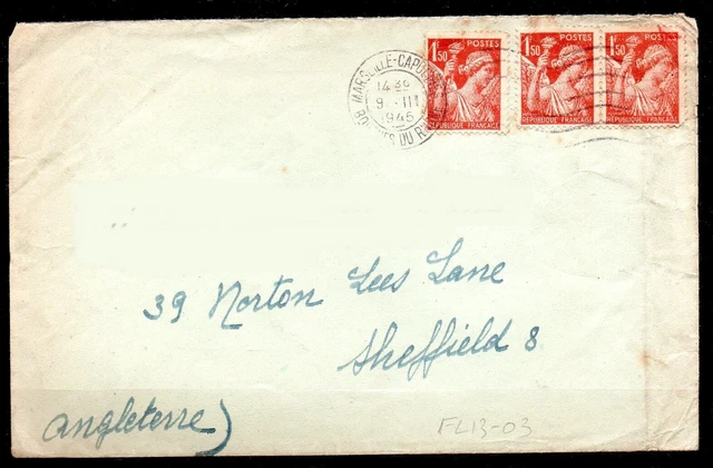 DEPT 13 (BOUCHES-DU-RHÔNE) MARSEILLE CAPUCINES 1945 > FD 7LO pour ...