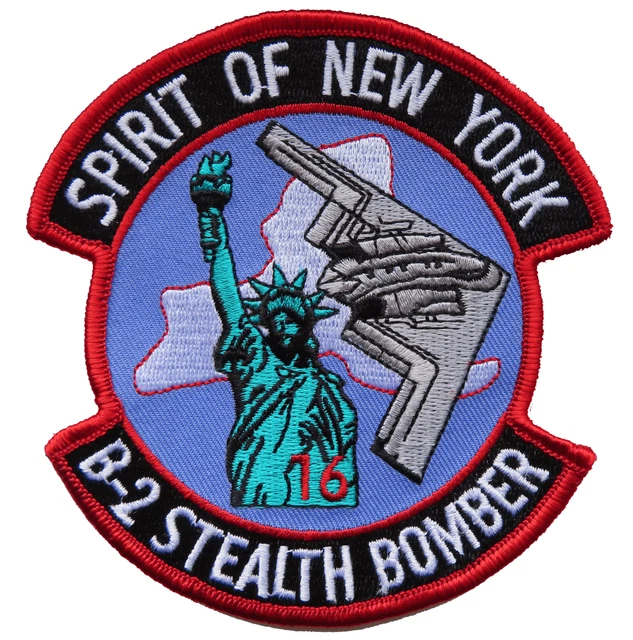 B-2 STEALTH BOMBER Spirit of New York USAF Embroidered Patch EUR 16,59 ...