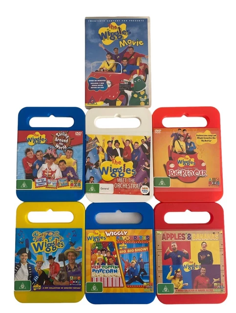 7X THE WIGGLES Region 4 DVD Set OG Wiggles Movie Big Red Car Orchestra ...