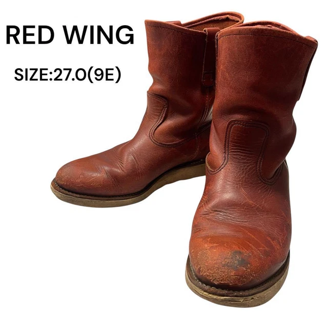 RED WING 8866 Square Dog Tag Pecos Boots 27Cm 9E m18_0105 £182.40 ...