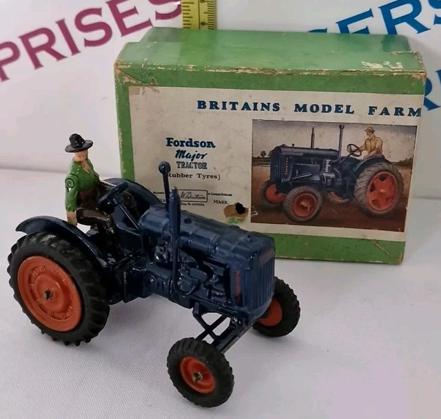 VINTAGE BRITAINS MODEL Farm 128F Fordson Major Tractor Model Original ...