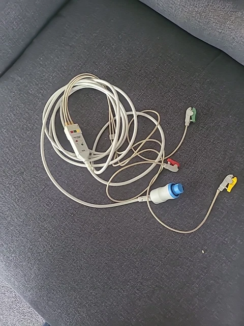 GE DATEX OHMEDA 545300 ECG Cable Patient Monitor Hospital Surgery ...