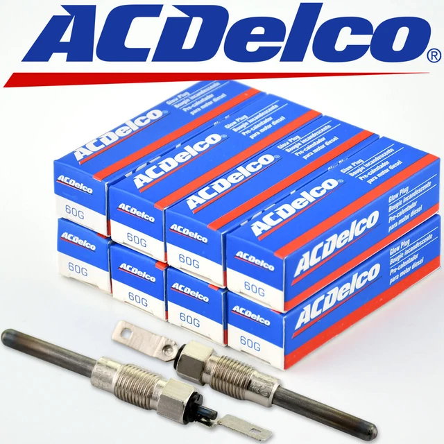 8 PCS ACDELCO Glow Plug 60G for Diesel GMC and Chevrolet 1982-2002 ...